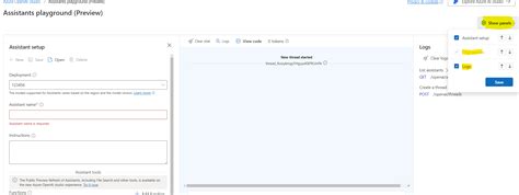 In Azure Openai How Can I View The Assistants Threads And Files That My App Has Created