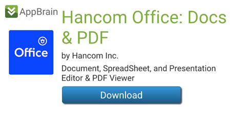 Hancom Office Docs And Pdf For Android Free App Download