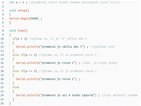 Programová Konštrukcia Podmienky Else If