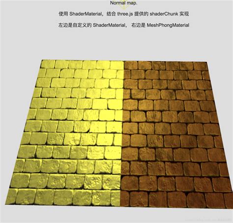 three js 自定义 shadermaterial 实现 normal mapping three shadermaterial 和