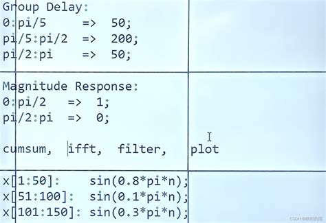 数字信号处理实验 群延迟的实现matlab求群延时 Csdn博客