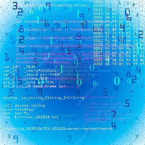 Computer Code Illustration Stock Image F0202585 Science Photo