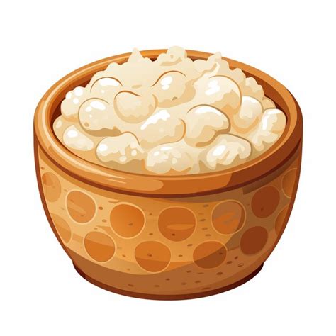 Dessin Graphique Vectoriel Dillustration Alimentaire Au Fromage Cottage Vecteur Premium