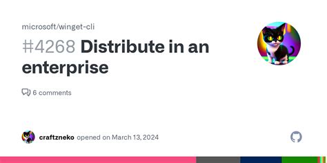 Distribute In An Enterprise · Issue 4268 · Microsoftwinget Cli · Github