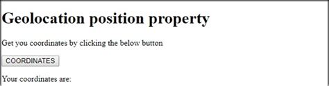 HTML DOM Geolocation position属性用法及代码示例 纯净天空