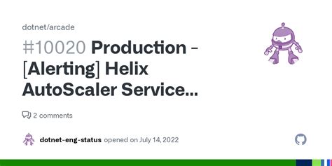 Production Alerting Helix Autoscaler Service Stopped Running · Issue 10020 · Dotnetarcade