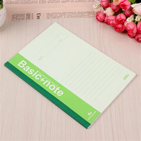 得力7652无线本笔记本50页a5 12本 笔记本 百欣办公用品