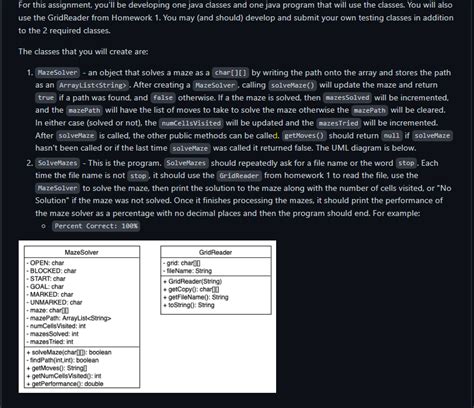 For This Assignment You Ll Be Developing One Java Chegg