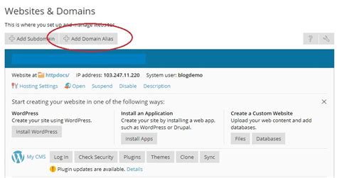 Cara Setting Domain Alias Di Plesk Panel Wordpress Hosting Citrahost