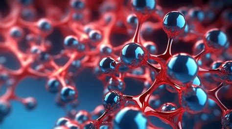 Premium Photo Illuminated Molecular Structure In Vibrant Colors