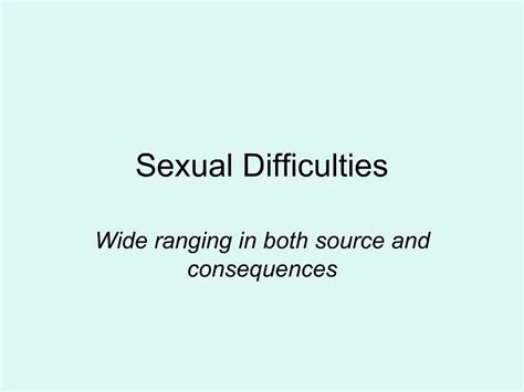 PPT Sexual Difficulties PowerPoint Presentation Free Download ID
