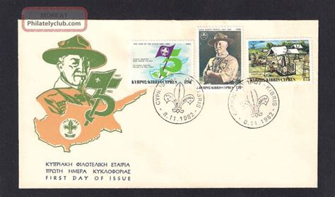 Cyprus 1982 Scouts 75th Anniversary Baden Powell Unofficial Fdc