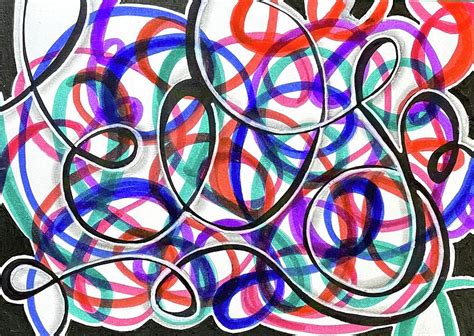 Loopy Drawing By Rosanna Aguilar Fine Art America