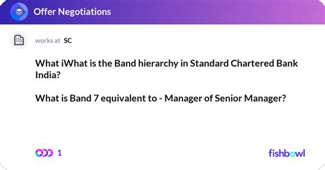 What IWhat Is The Band Hierarchy In Standard Chart Fishbowl