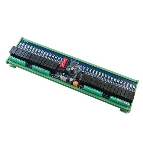 Huaqingjun 32 Channel RS485 Communication Relay Module Modbus RTU Protocol For PLC Expansion