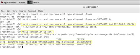 Using Nmcli Command In Linux Networking Rhel Centos 7 ~ Root Of Info