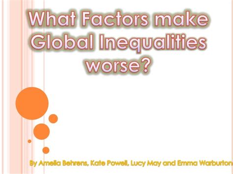Global Inequalities