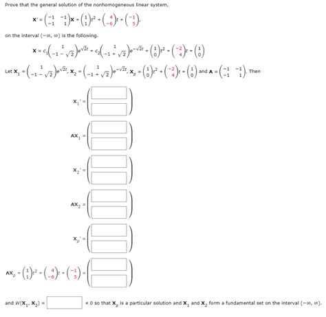 Solved Prove That The General Solution Of The Nonhomogeneous Chegg