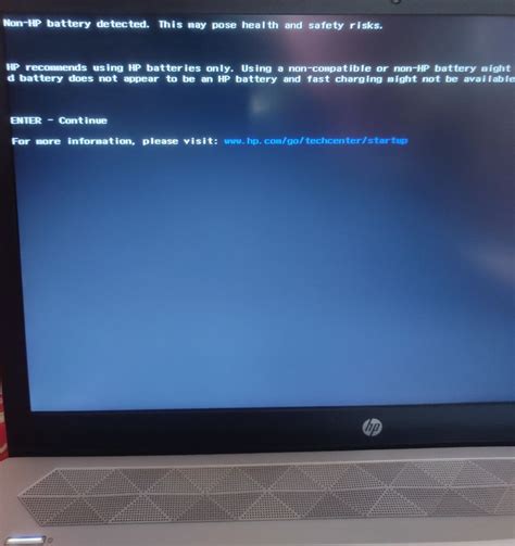 Non Hp Battery Detected This May Pose Health And Safety Ris Hp Support Community 8534482