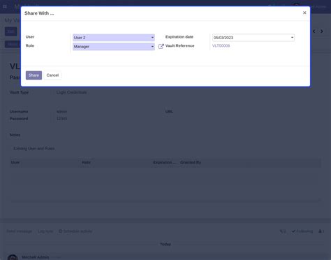 Odoo Password Manager WebKul