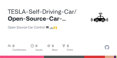 GitHub TESLA Self Driving Car Open Source Car Control Open Source Car Control