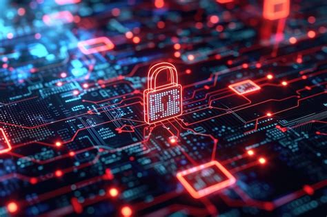 Premium Photo Data Protection And Cyber Security With Cyber Background