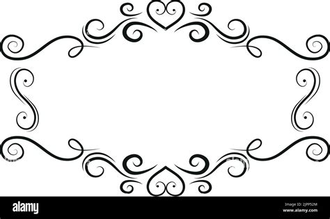 Blank Template For Text Isolated Text Box Vector Ornaments Illustration Stock Vector Image