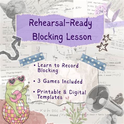 Theater Stage Directions And Blocking Notation Lesson By Luv Ink