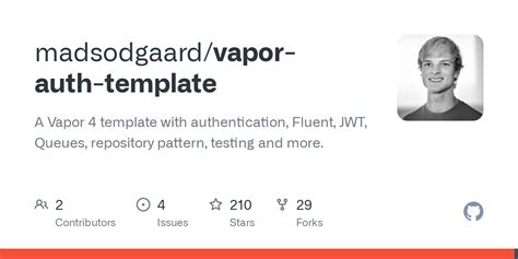 GitHub Madsodgaard Vapor Auth Template A Vapor 4 Template With Authentication Fluent JWT