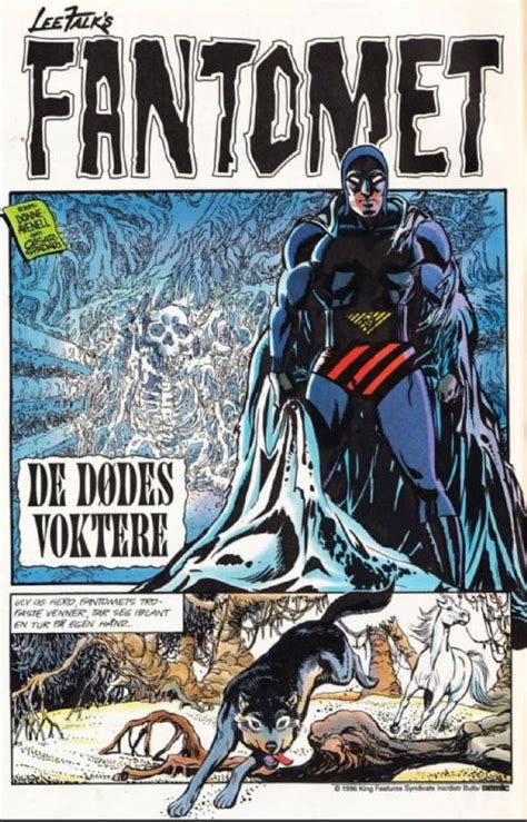 Phantom Splash Page In Kit Walkers Phantom Fantomen Original