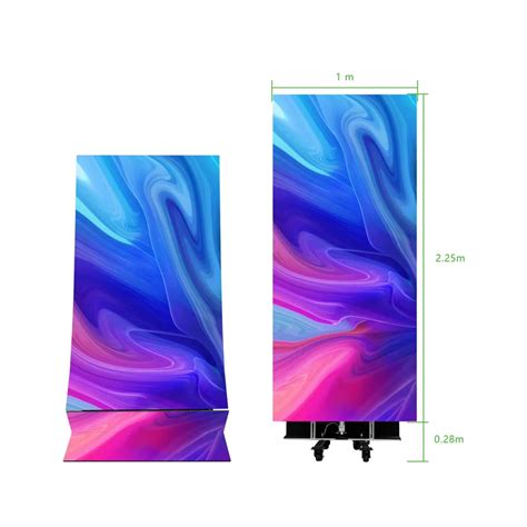 Led Rolling Display Foldable Led Screen Roll Up Led Screen