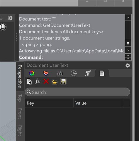 Hidden User Text Keys Do Not Work Rhino Mcneel Forum