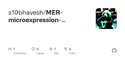 GitHub S Bhavesh MER Microexpression Recognition PyTorch