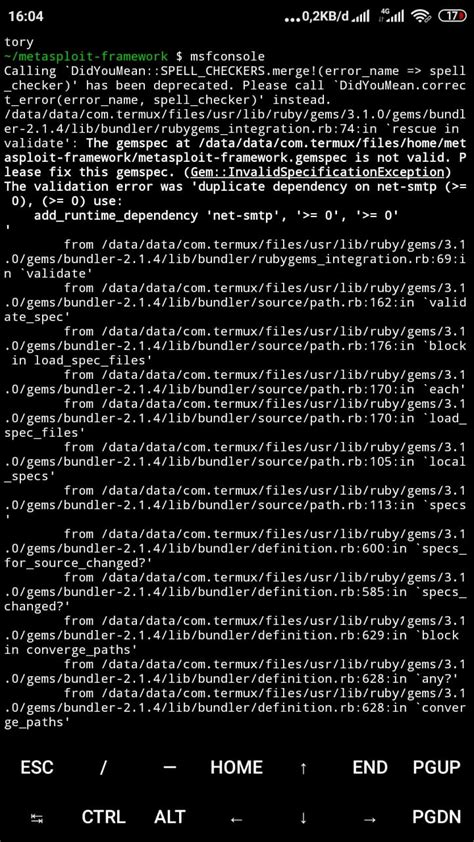 Bug Msfconsole Spell Checkers Error Name · Issue 141 · Gushmazukometasploitintermux · Github