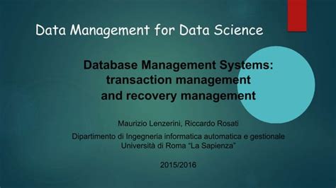 Db Unit 4 Dbms Protocols In Transaction Ppt