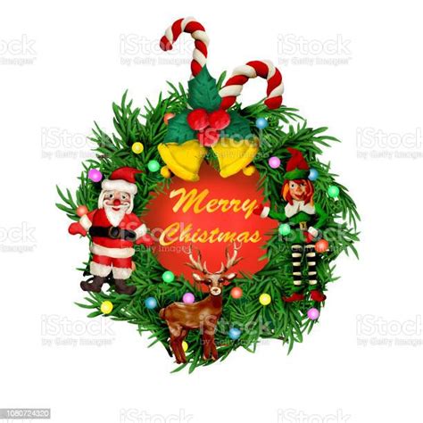 크리스마스 산타 사슴 엘 프 장난감 장식 흰색 절연 플라스 티 신 환 3차원 형태에 대한 스톡 사진 및 기타 이미지 3차원 형태 겨울 공예 Istock