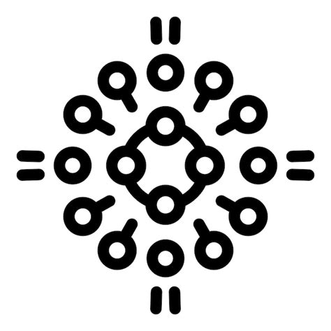 Premium Vector Abstract Geometric Icon With Circular Elements