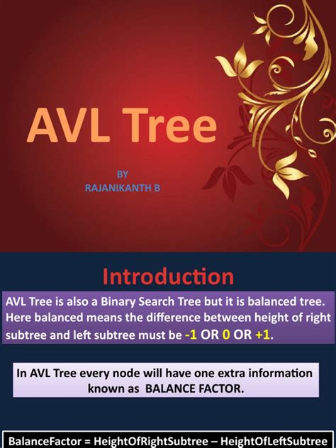 Avl Tree By Rajanikanth B Pdf Algorithms And Data Structures Theoretical Computer Science