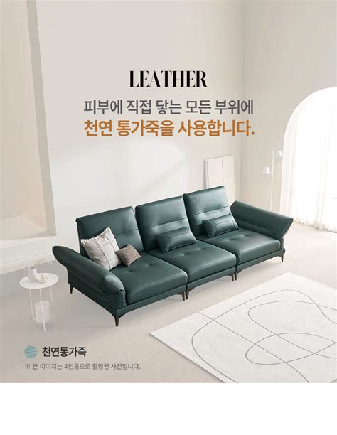 쉐우드가구 몰리스 3인용 이태리 천연통가죽 소가죽 기능성 스윙 소파