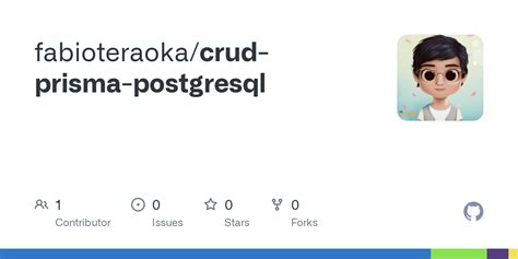 Github Fabioteraoka Crud Prisma Postgresql