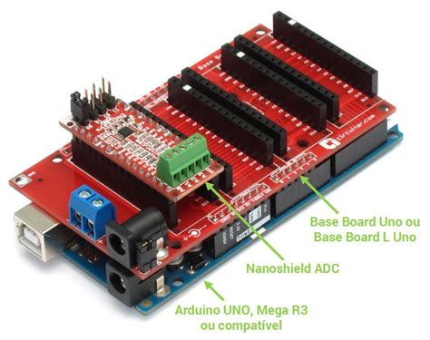 Adc Conversor Analógico Digital De 4 Canais Shields Compatíveis Com Arduino Circuitar