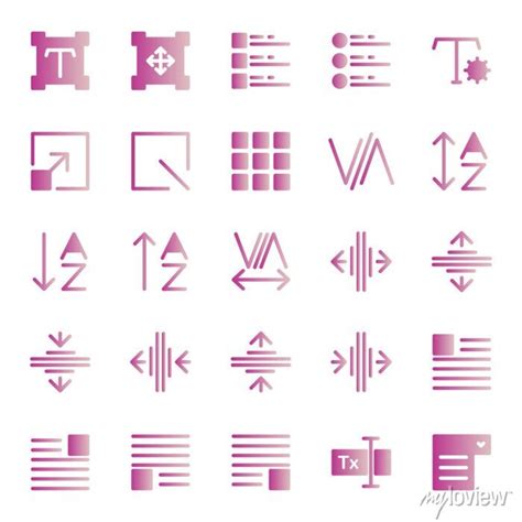 Editing Text Icon Set Include Setting Scale Task Grid Fine Box Kerning