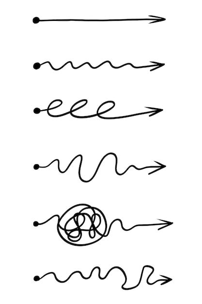 premium vector arrow set chaos simplifying path problem solving and