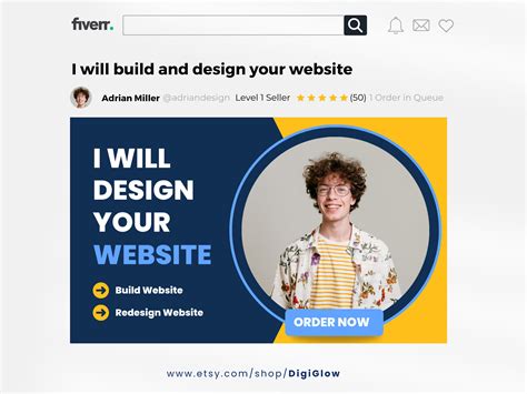 Fiverr Gig Images Template Edit In Canva Boost Fiverr Impressions Rank On Fiverr Fiverr