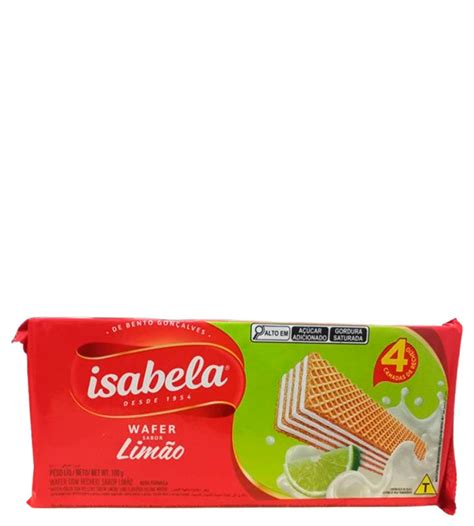 Isabela Wafer Galletas Sabor A Limón 100g Baraki Bodegón