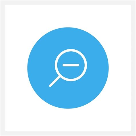 Premium Vector Active Zoom Out Button Ui Element Template