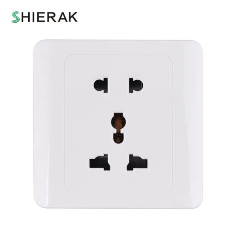 Shierak 10a Universal Wall Socket Luxury Electric Socket Multi Function 5 Hole Universal