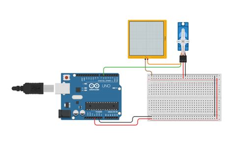 Circuit Design Servo Com Comunicação Usart Tinkercad