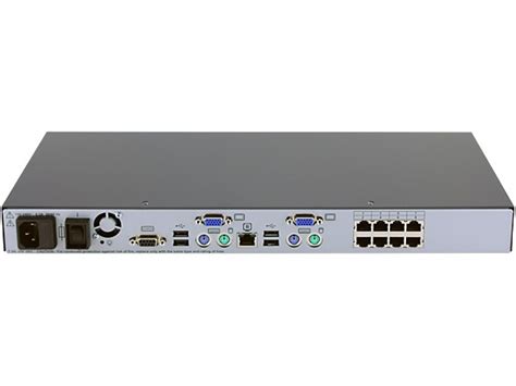 Hp Server Console Kvm Switch Ps 2 Cat5 8 Port Af616a Af616a Mwave