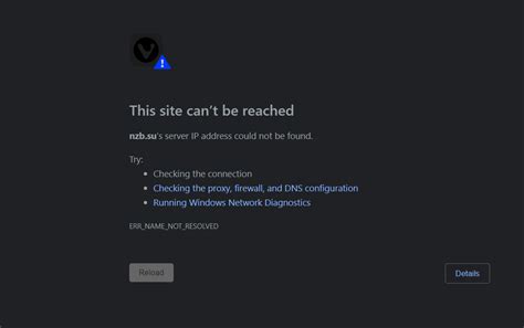 Unable To Access Website Getting ERR NAME NOT RESOLVED Help Pi